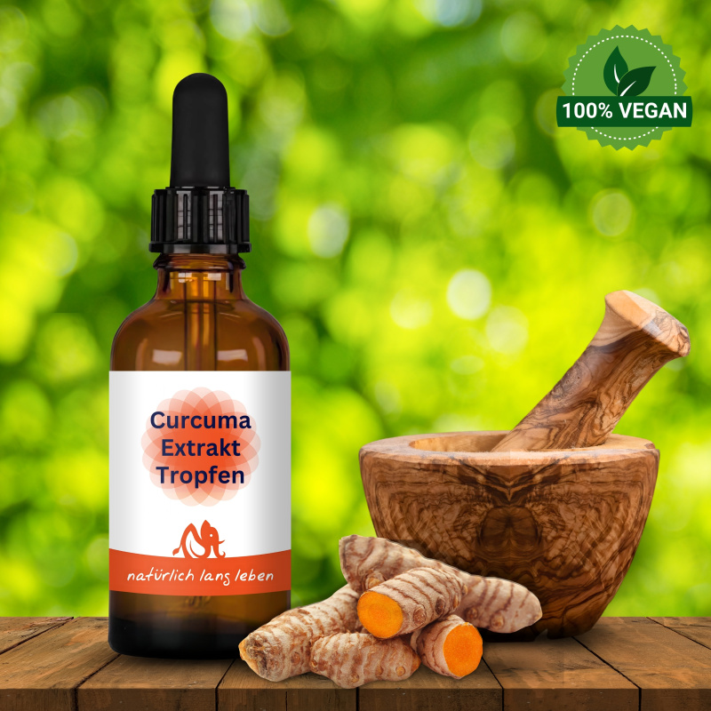 Curcuma Extrakt Tropfen vegan | 30 ml | natürlich lang leben